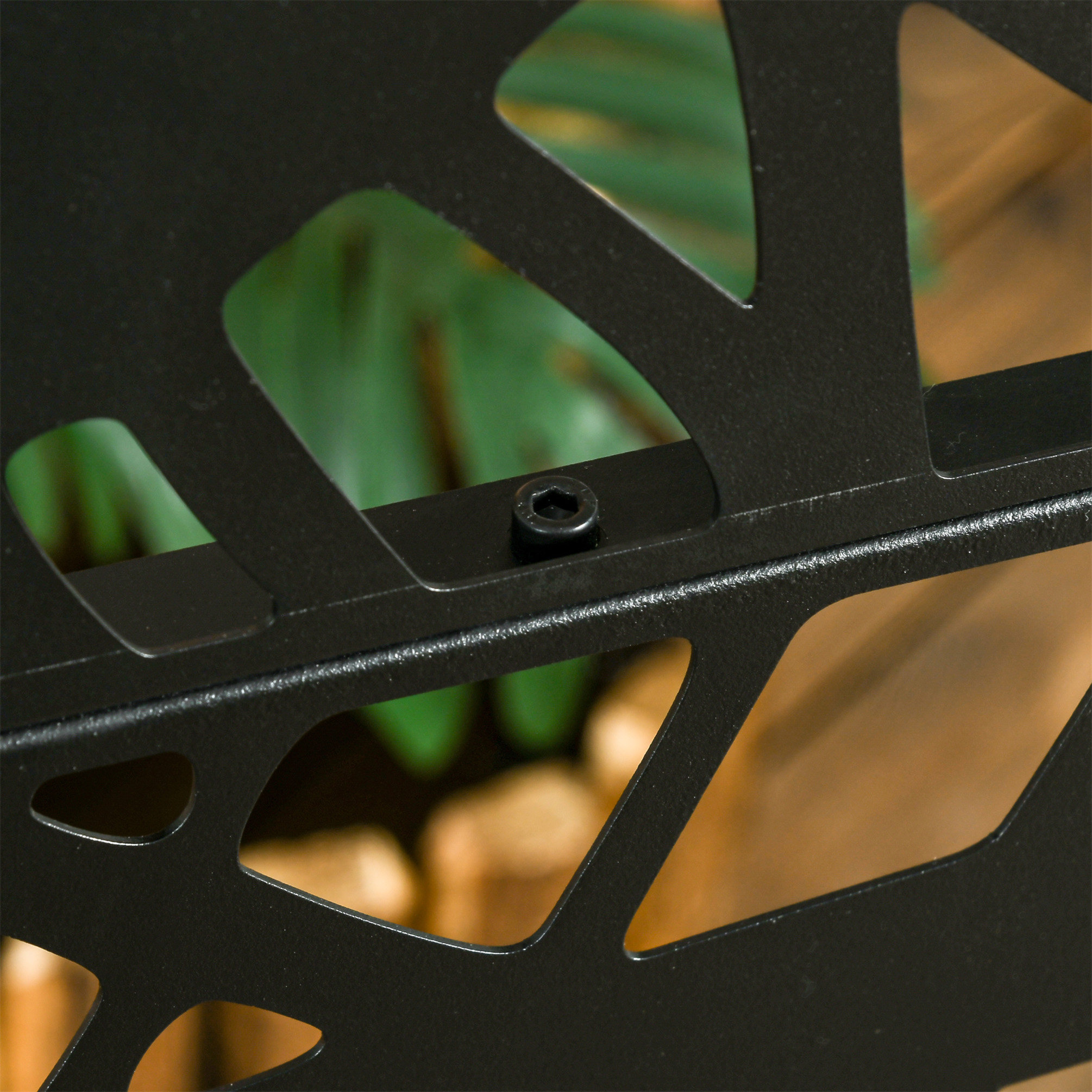 Hokku Designs Outsunny Decorative Outdoor Privacy Screen, See-Through ...