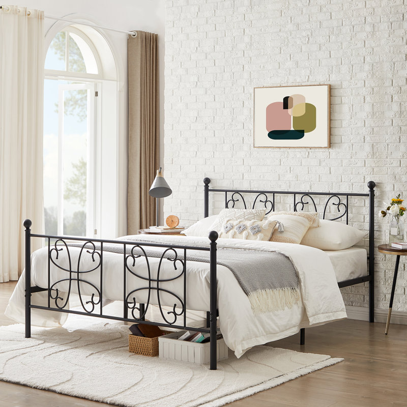 Lark Manor Alsa 42.1'' Steel Bed Frame & Reviews | Wayfair