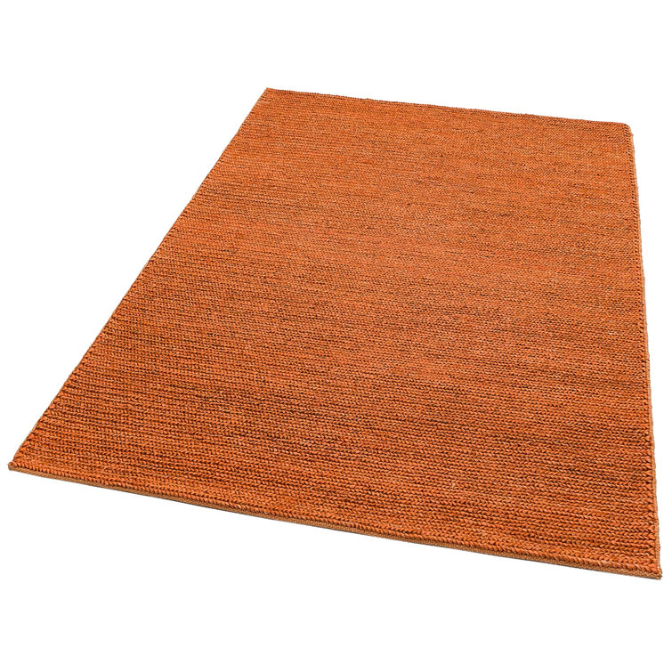 Ebern Designs Seiersberg Orange Modern Jute Jute Area Rug | Wayfair.co.uk