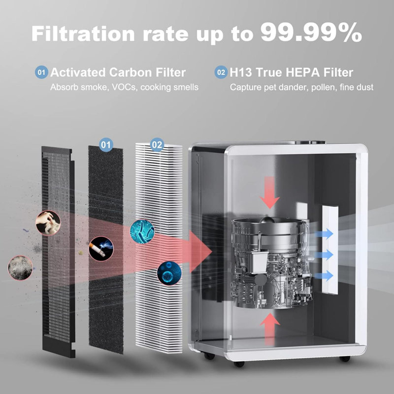 LUFTRUM True HEPA Filter Air Purifier Air Cleaner Remove Allergies ...