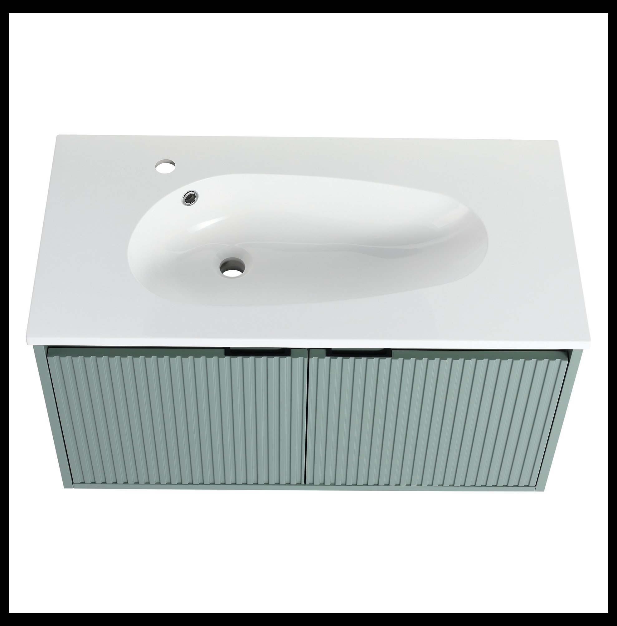 Ebern Designs Evlynn 35.80'' Single Bathroom Vanity with Resin Top ...