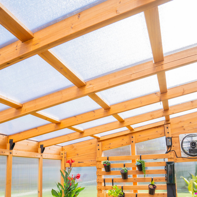 Backyard Discovery 12 x 7 Zalie Modern Greenhouse & Reviews - Wayfair ...