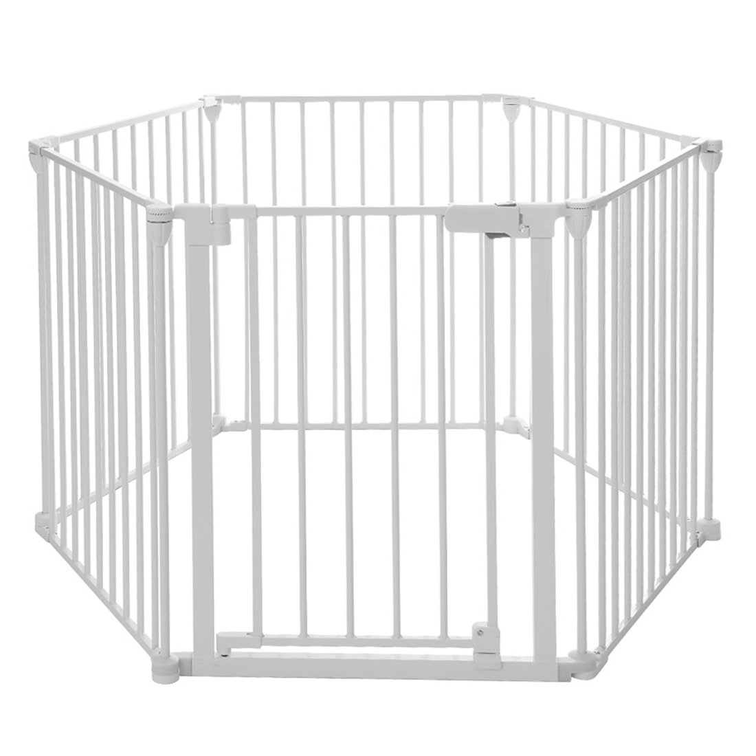 Toocapro 6-Panel Baby Gate Fireplace Fence Foldable Safety Gates with ...