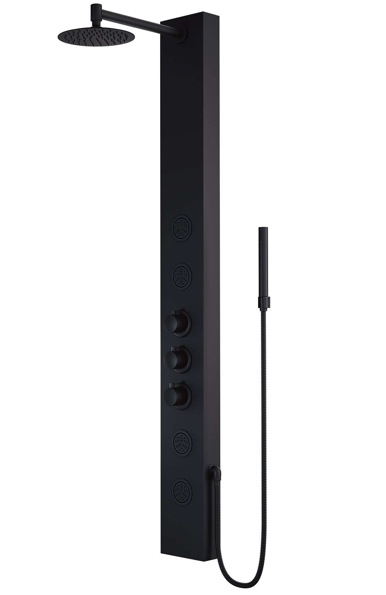 VIGO Ellington 59" H X 6" W EZDivert™ 4-Jet Shower System with Hand ...