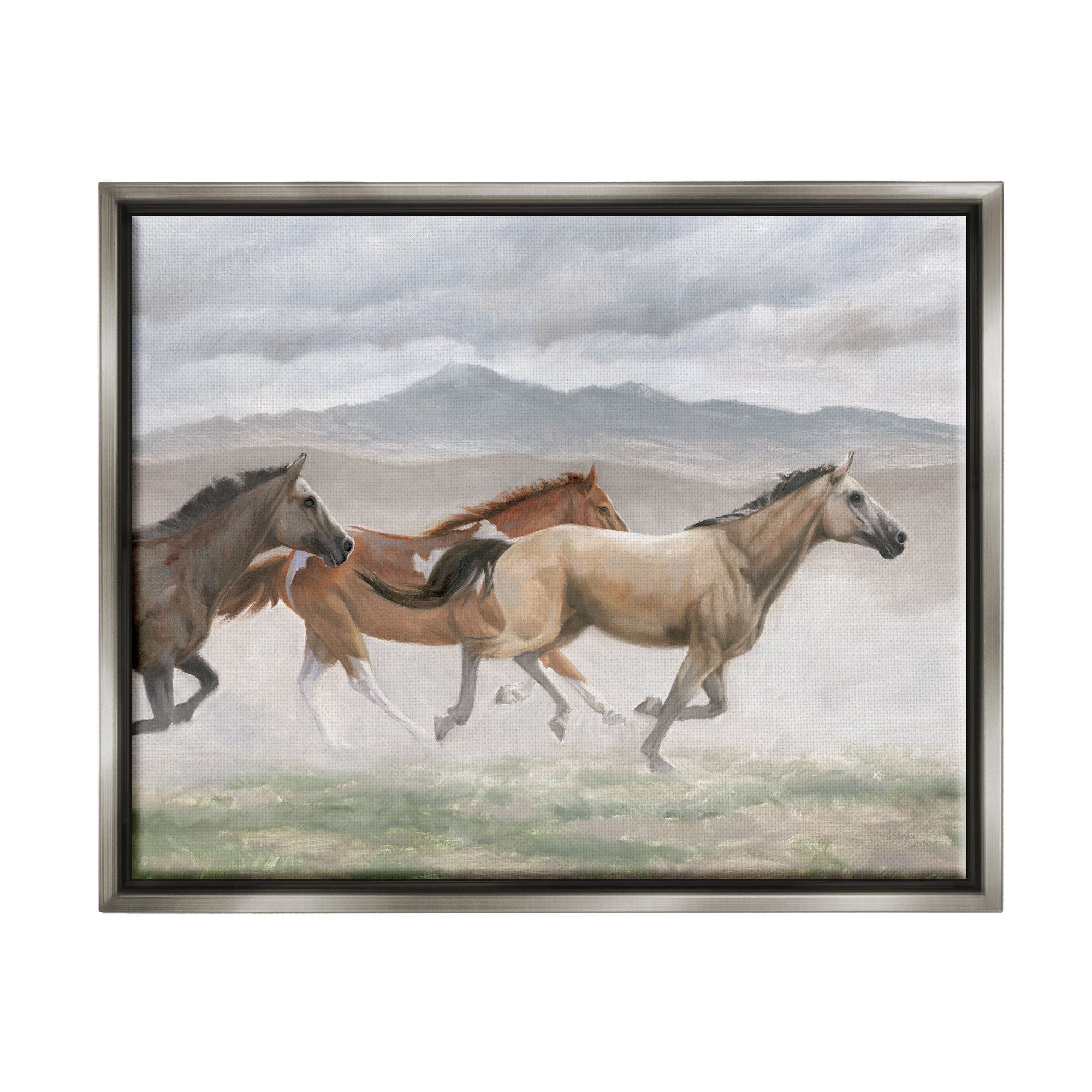 Union Rustic Galloping Horses Landscape - Wayfair Canada