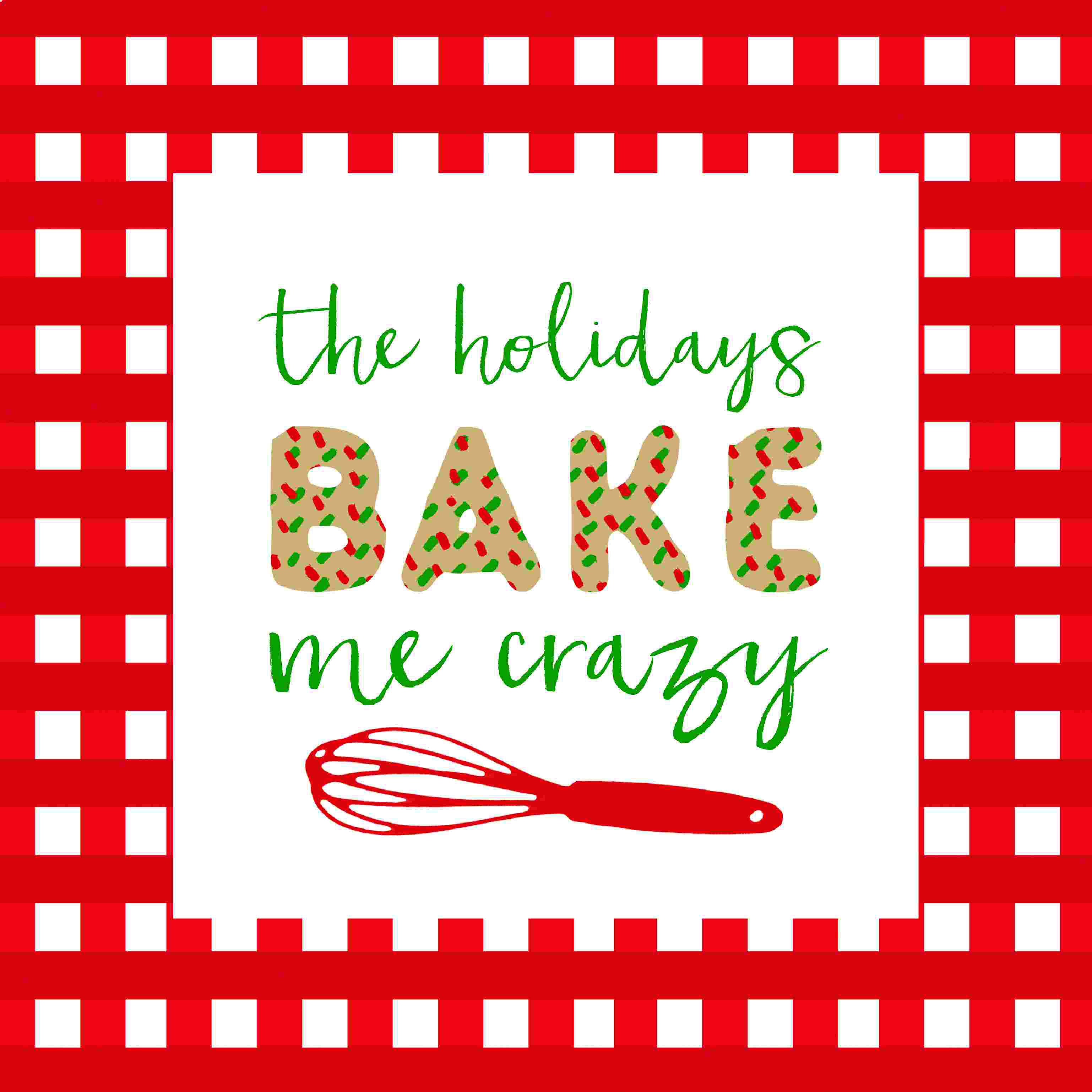 The Holiday Aisle® The Holidays Bake Me Crazy Red Green - Wayfair Canada