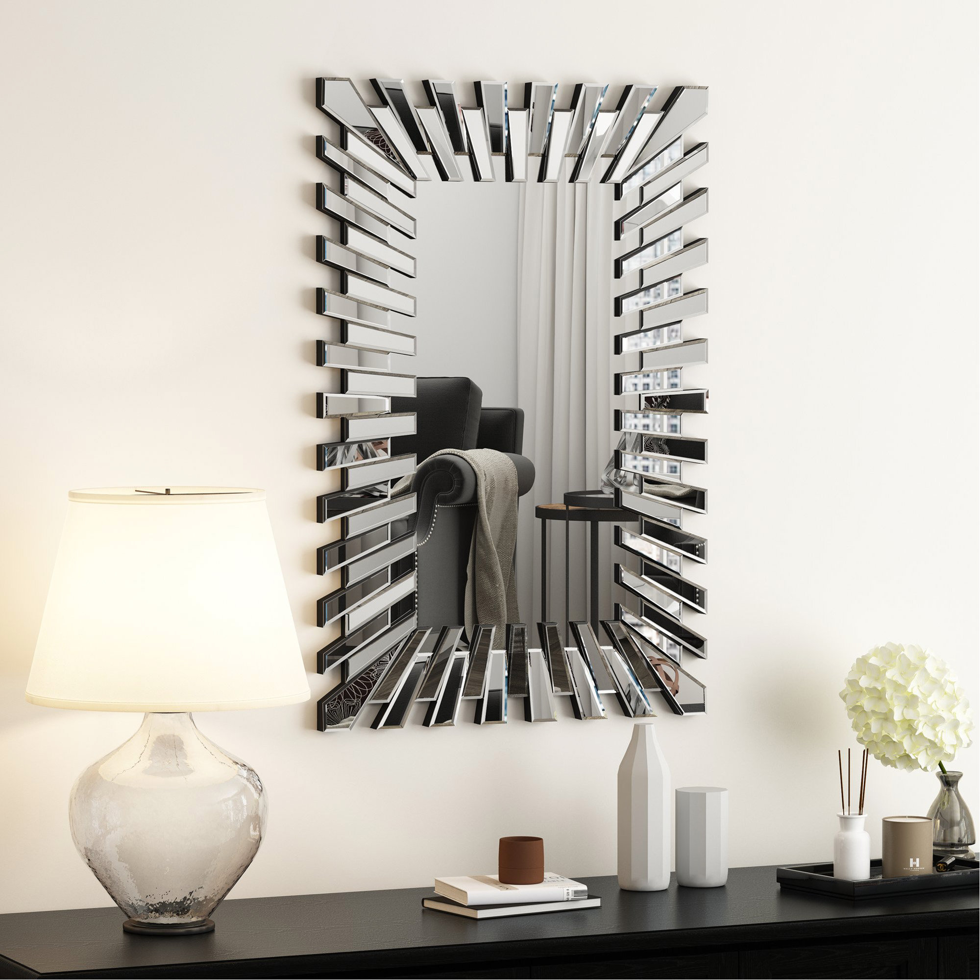 Mercer41 Unique Wall Mirror With Exquisite Design For Enhancing Any ...