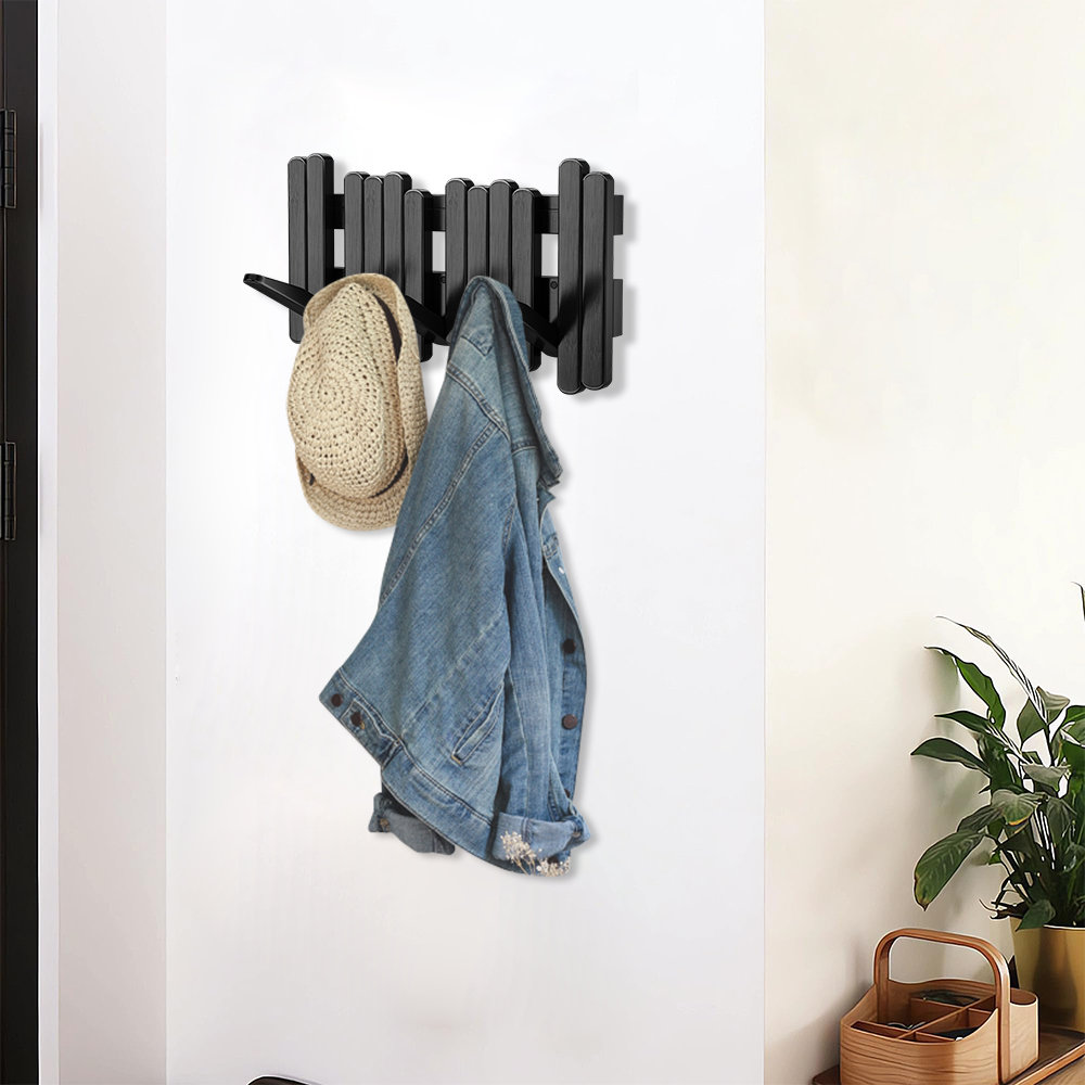 Latitude Run® Wall Mounted Coat Rack,Bamboo Piano Coat Racks | Wayfair