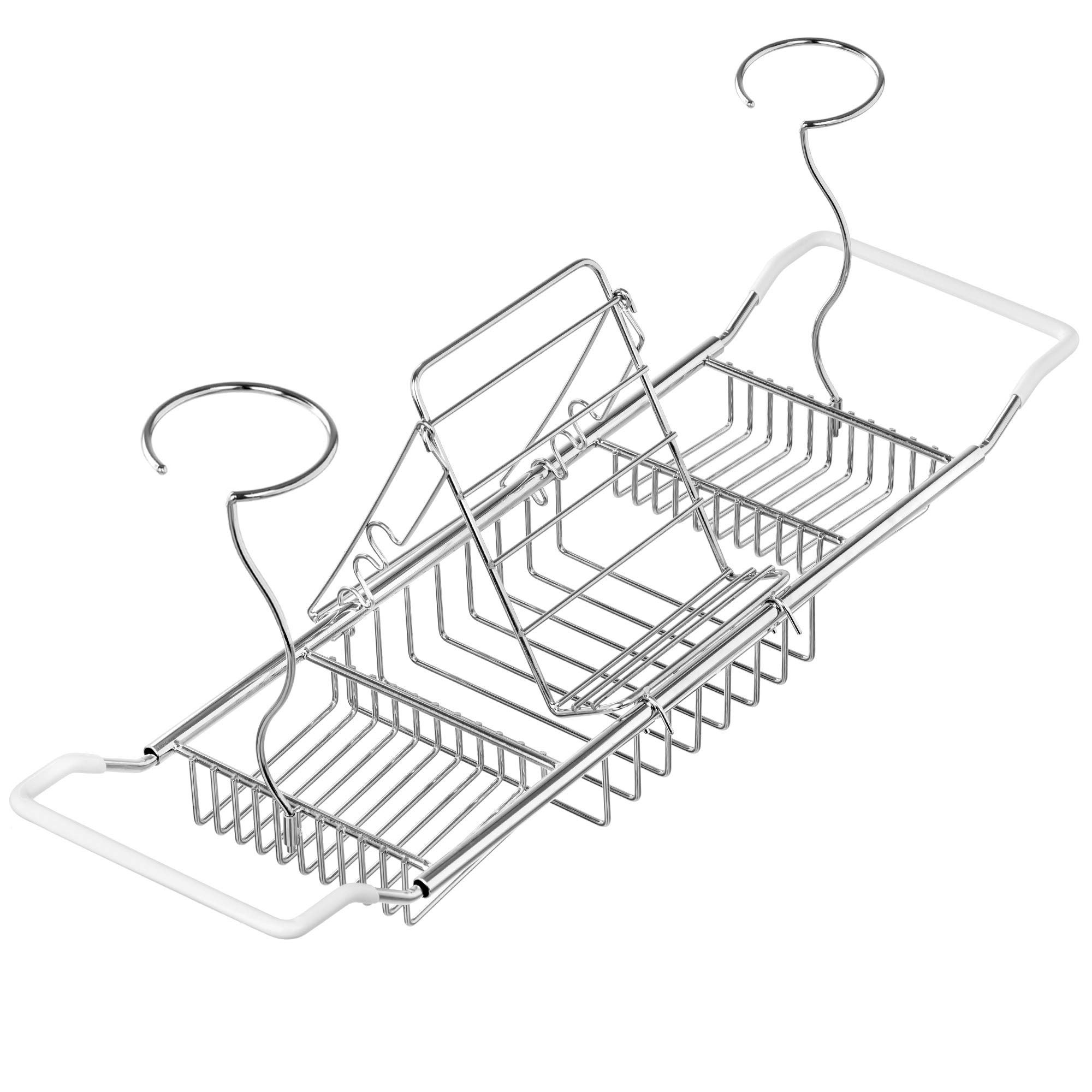 Ivy Bronx Stainless Steel Bathtub Storage Tray, Bathtub Rack Shower ...
