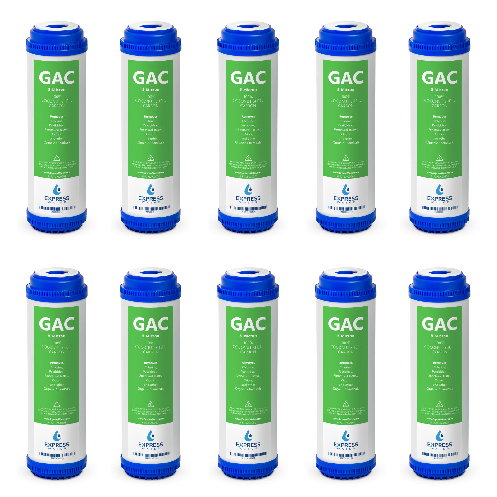 Express Water Granular Activated Carbon GAC Water Filter Replacement ...