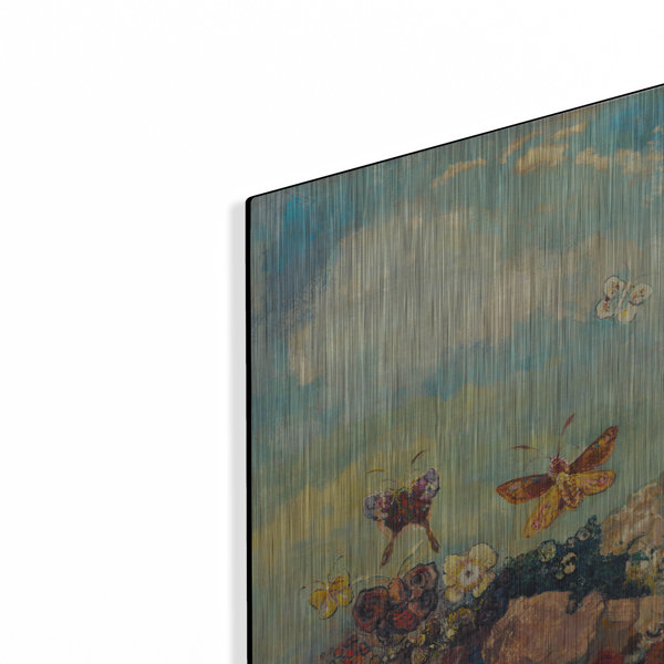 Rosalind Wheeler 'Butterflies Copy' by Odilon Redon Metal Wall Art ...