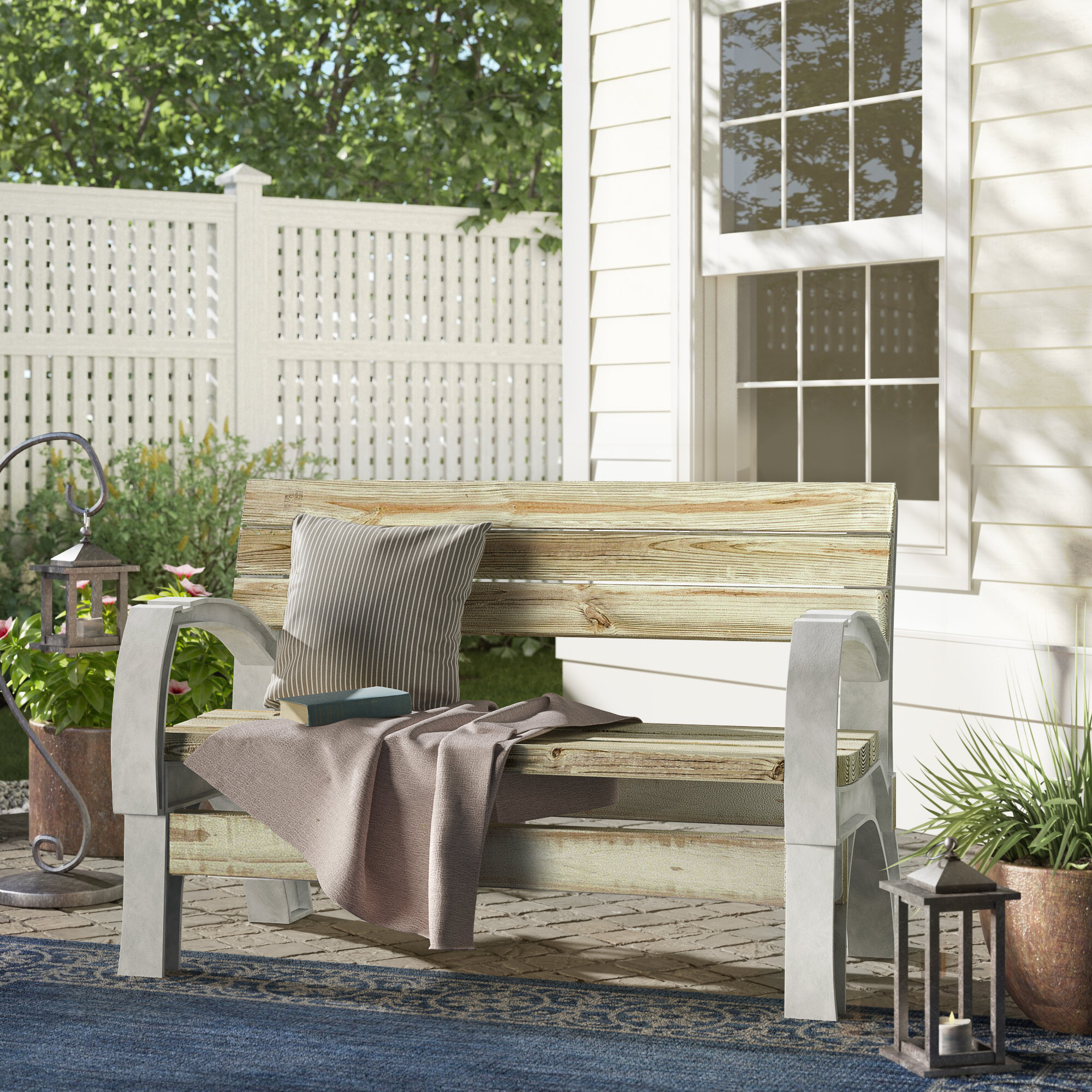 August Grove® Amariyanna Resin Bench Frame Kit & Reviews | Wayfair