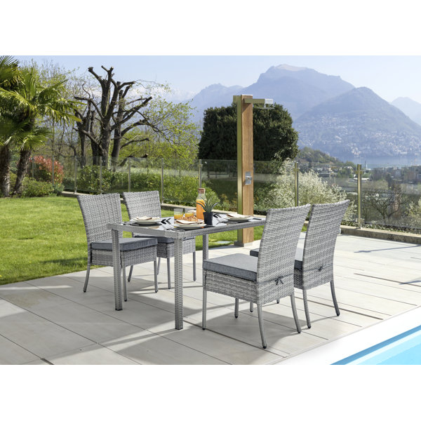 ClassicLiving Romo 4 Seater Dining Set with Cushions & Reviews ...