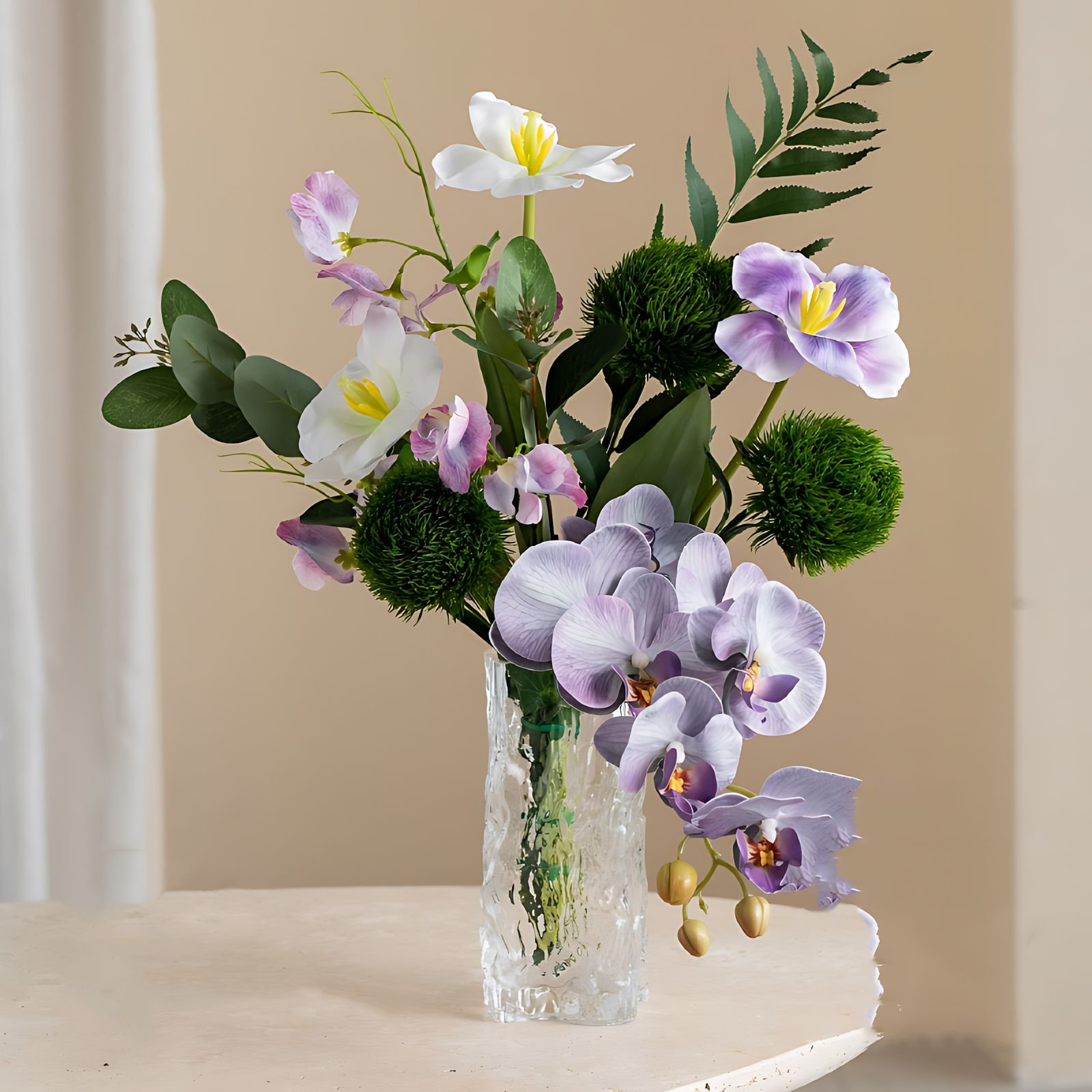 Primrue Fabric Orchids Arrangement in Vase - Wayfair Canada