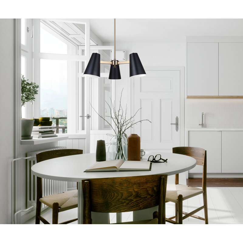 Mercer41 Basanti 3 - Light Dimmable Kitchen Island Linear Chandelier ...
