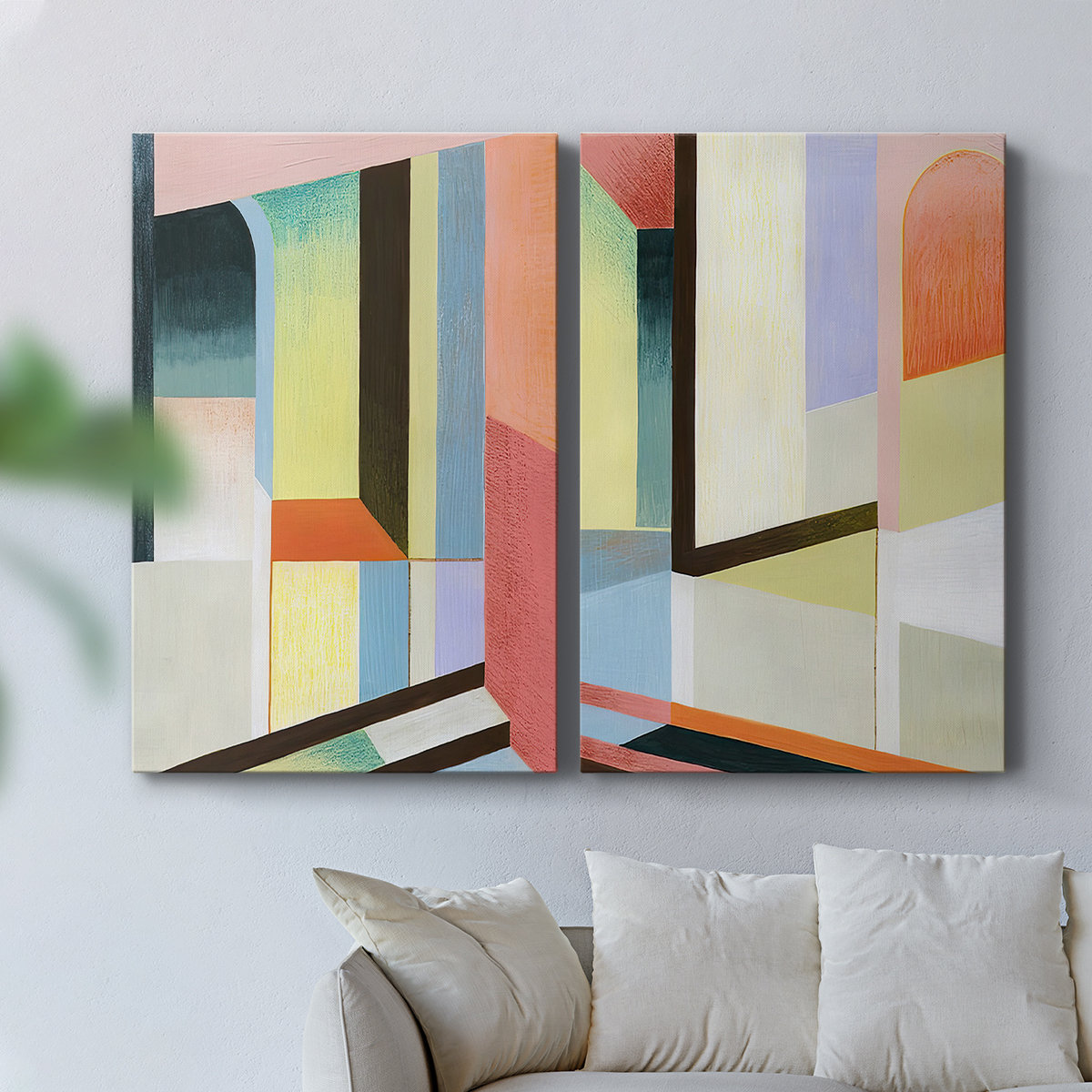 Wade Logan® Levels and Doorways I-Premium Gallery Wrapped Canvas -Ready ...