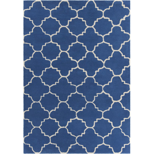 Chandra Acworth Authentic Hand-Tufted Handmade Blue & White Modern ...
