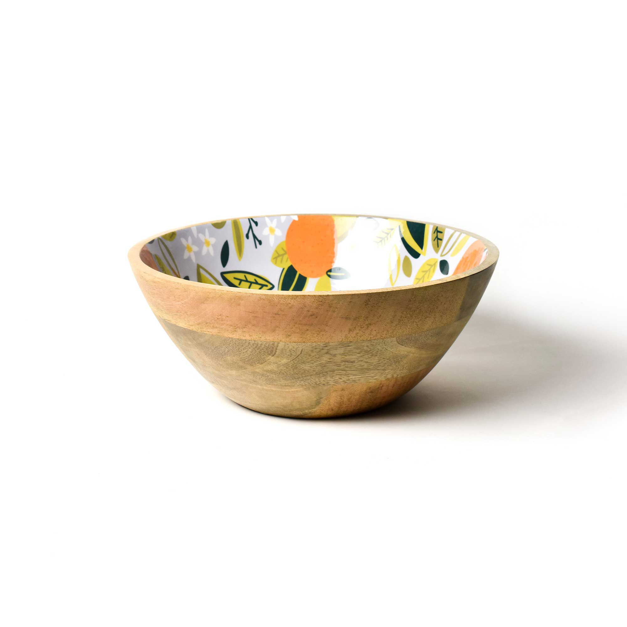 Coton Colors by Laura Johnson Citrus Wooden 12 Footed Bowl 60 fl oz ...
