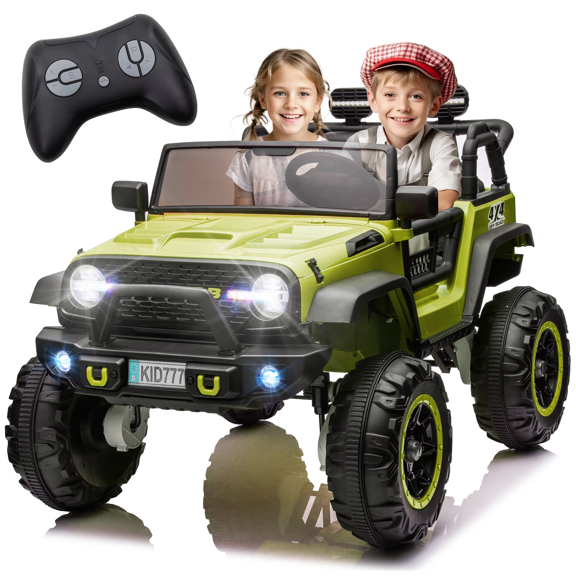 Homdox 24 Volt 2 Seater All-Terrain Vehicles Battery Powered Ride On ...