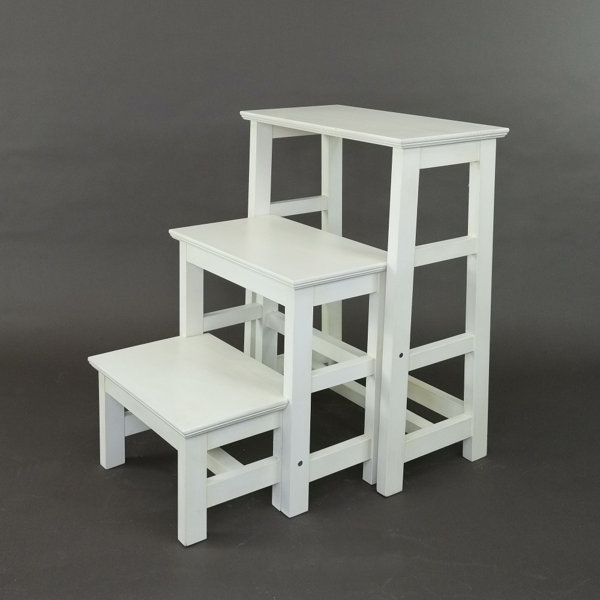 WFX Utility™ 3-Step Wood Retractable Step Stool with 200 lb. Load ...