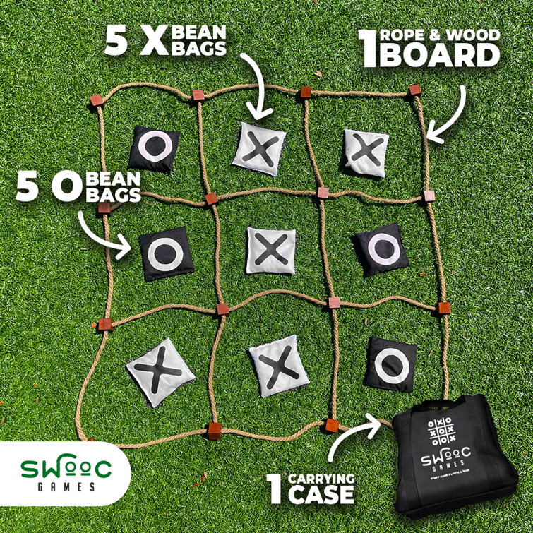 SWOOC Giant Tic Tac Toe Bean Bag Toss Game - Wayfair Canada
