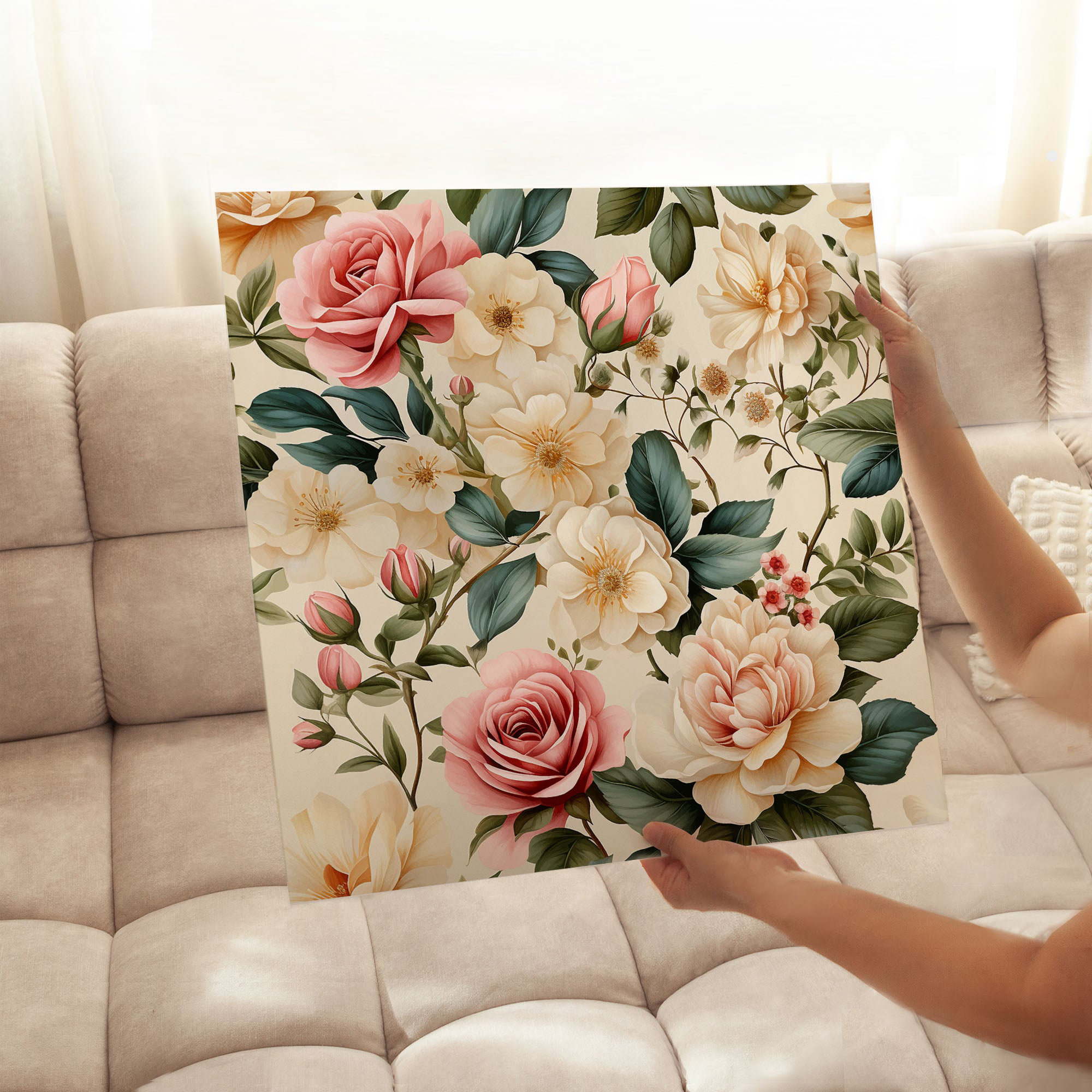 Winston Porter Floral Shabby Chic Flower Pattern III Shabby Chic ...