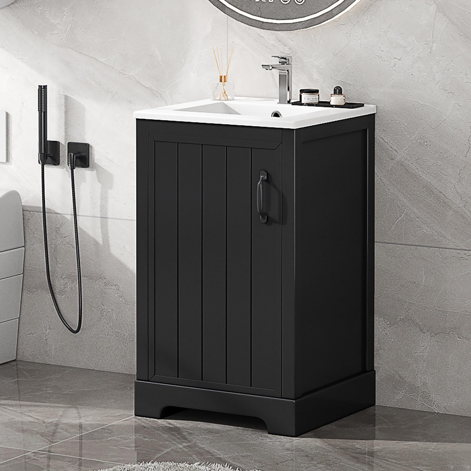 Winston Porter 20" Bathroom Vanity with Sink, Soft-Close Cabinet with ...