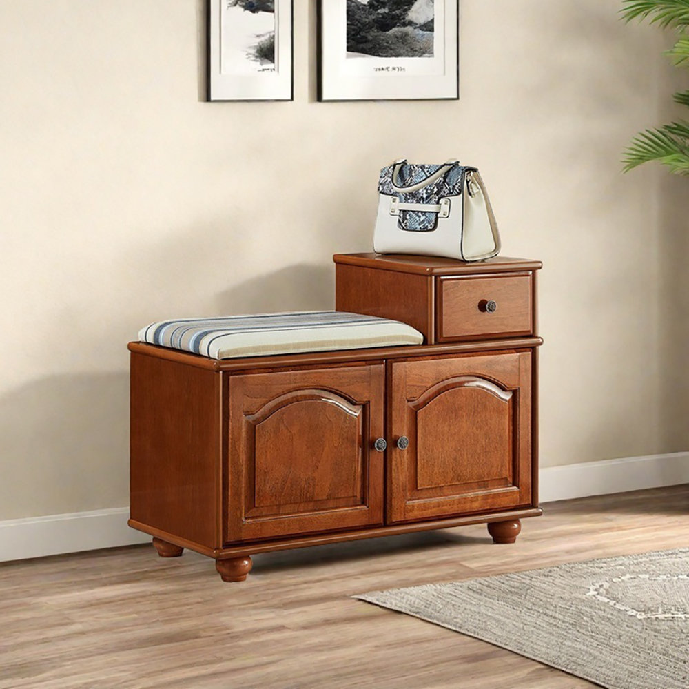 interanest 31.5in Shoe Changing Stool Shoe Storage Stool | Wayfair