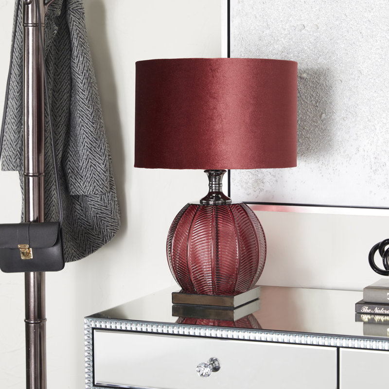 Red Barrel Studio® Glam Velvet Table Lamp | Wayfair