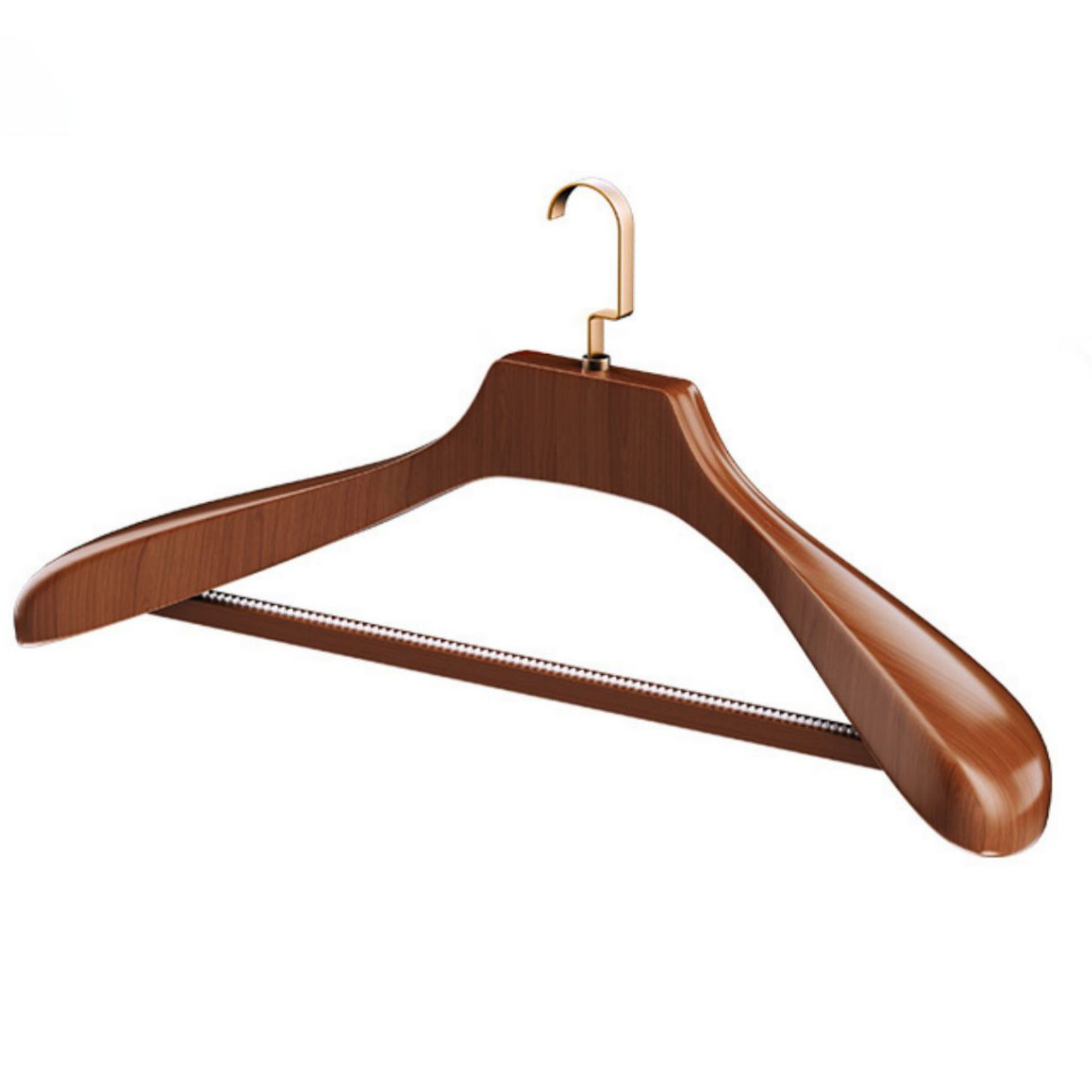 lingfan Custom Solid Wood Hangers: No-Mark, Anti-Shoulder Bump Design ...