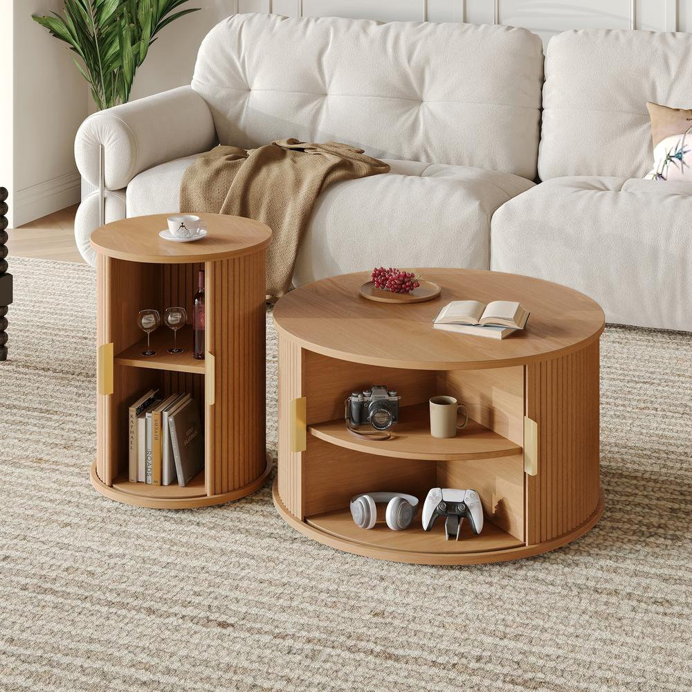 Latitude Run® Stylish Side Table Duo | Wayfair