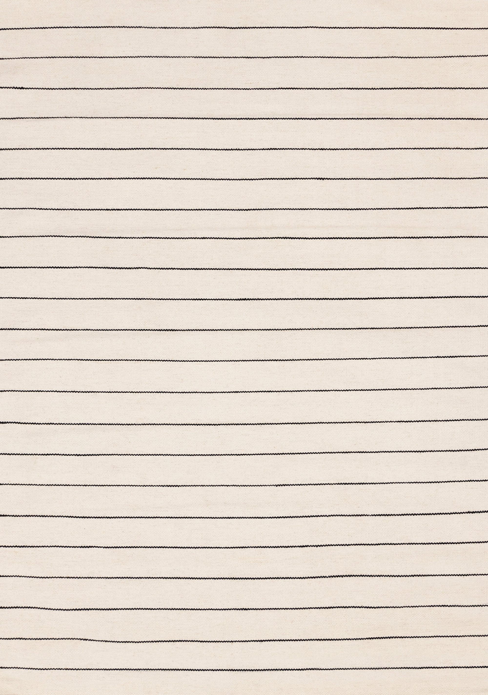 Hokku Designs Meredith Cream Black Pencil Lines Modern Handmade Wool ...