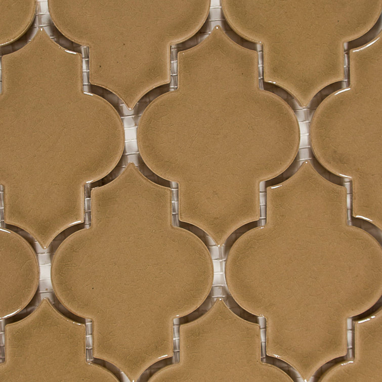 Medici & Co. Alhambra 3" x 4" Ceramic Arabesque Mosaic Wall Tile | Wayfair