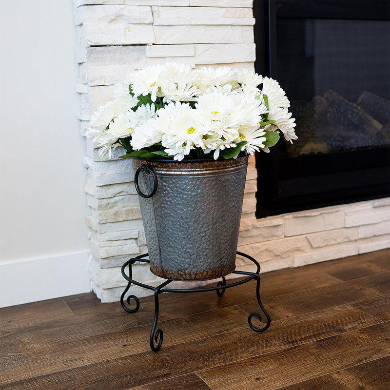 Red Barrel Studio® Flower Pot Plant Stand, Large,Black | Wayfair