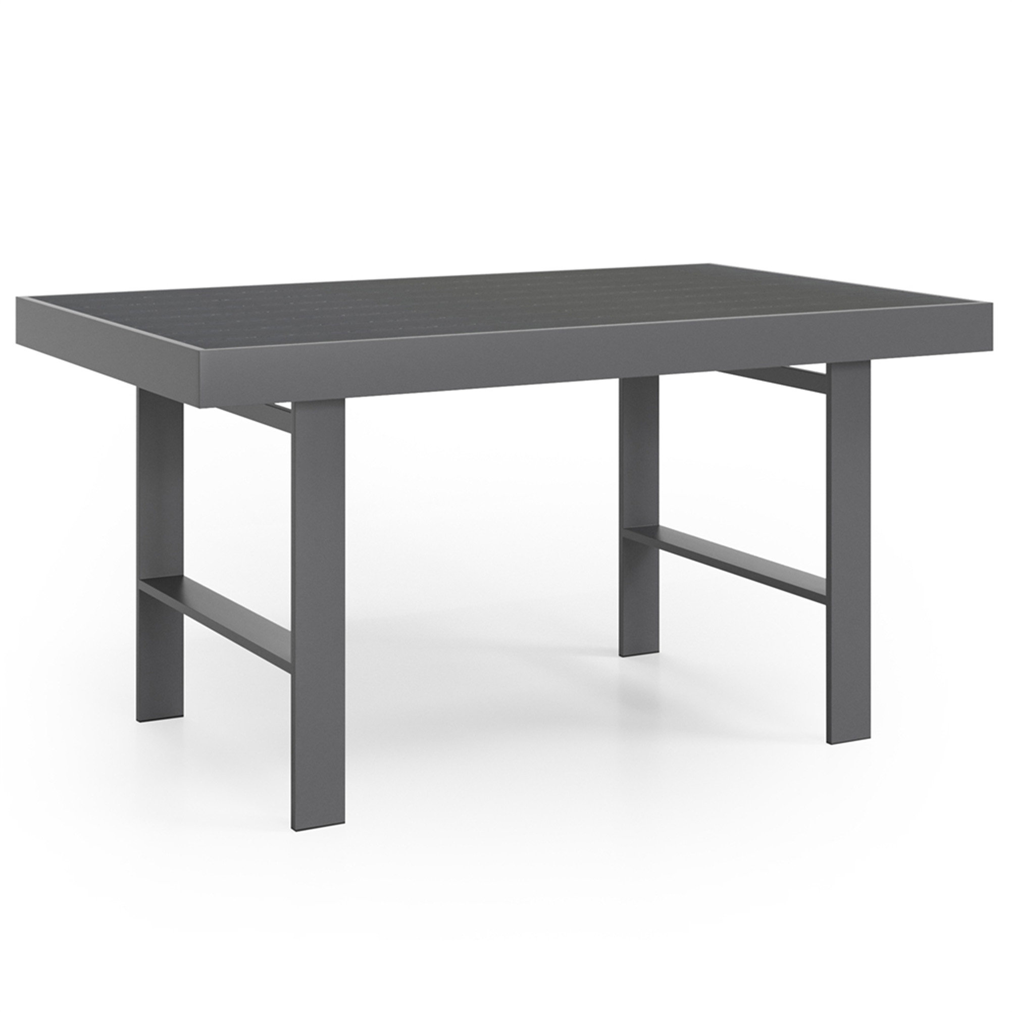 wendeway Aluminum Grey Tall High Patio Dining Table Outdoor Coffee Sofa ...