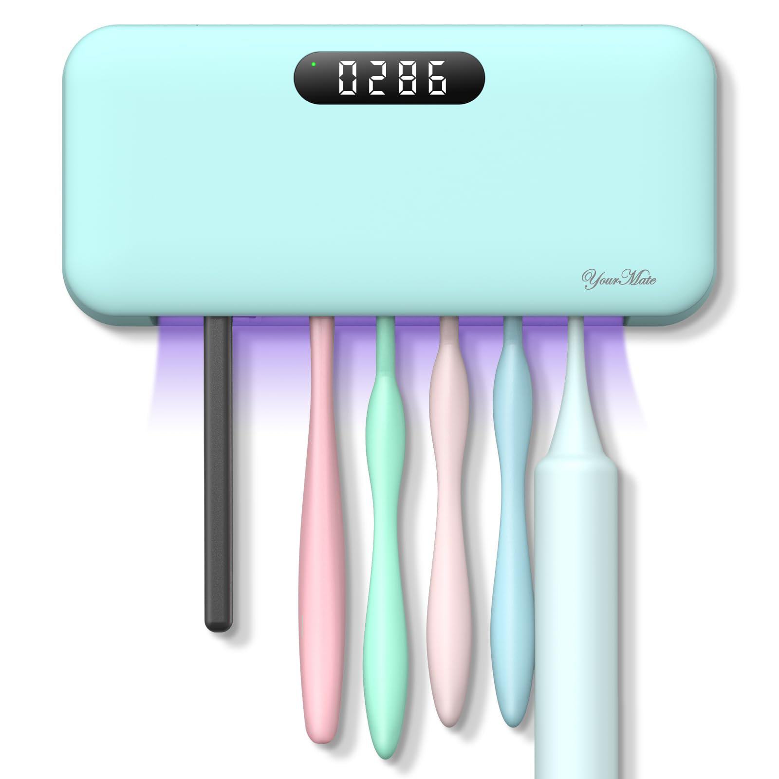 Rebrilliant 4000mAh Rechargeable UVC Toothbrush Sanitizer Holder for ...