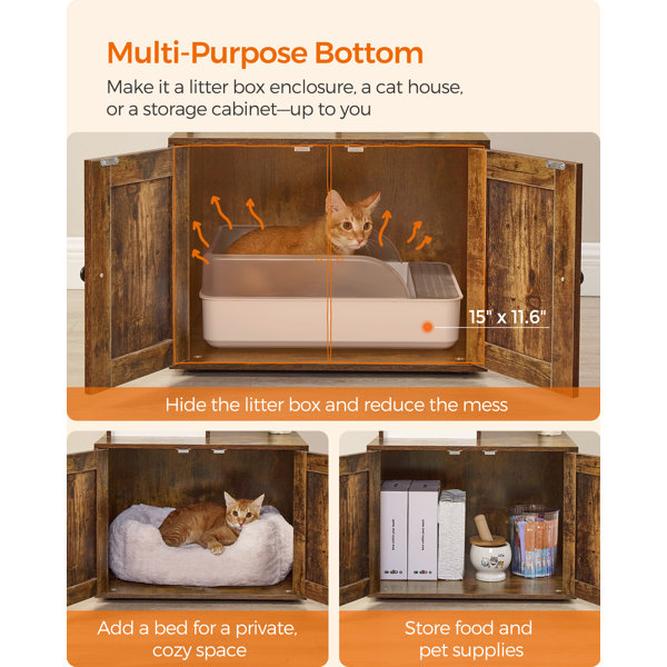 Archie & Oscar™ 53" Kimmel Cat Tree with Litter Box Enclosure & Reviews ...