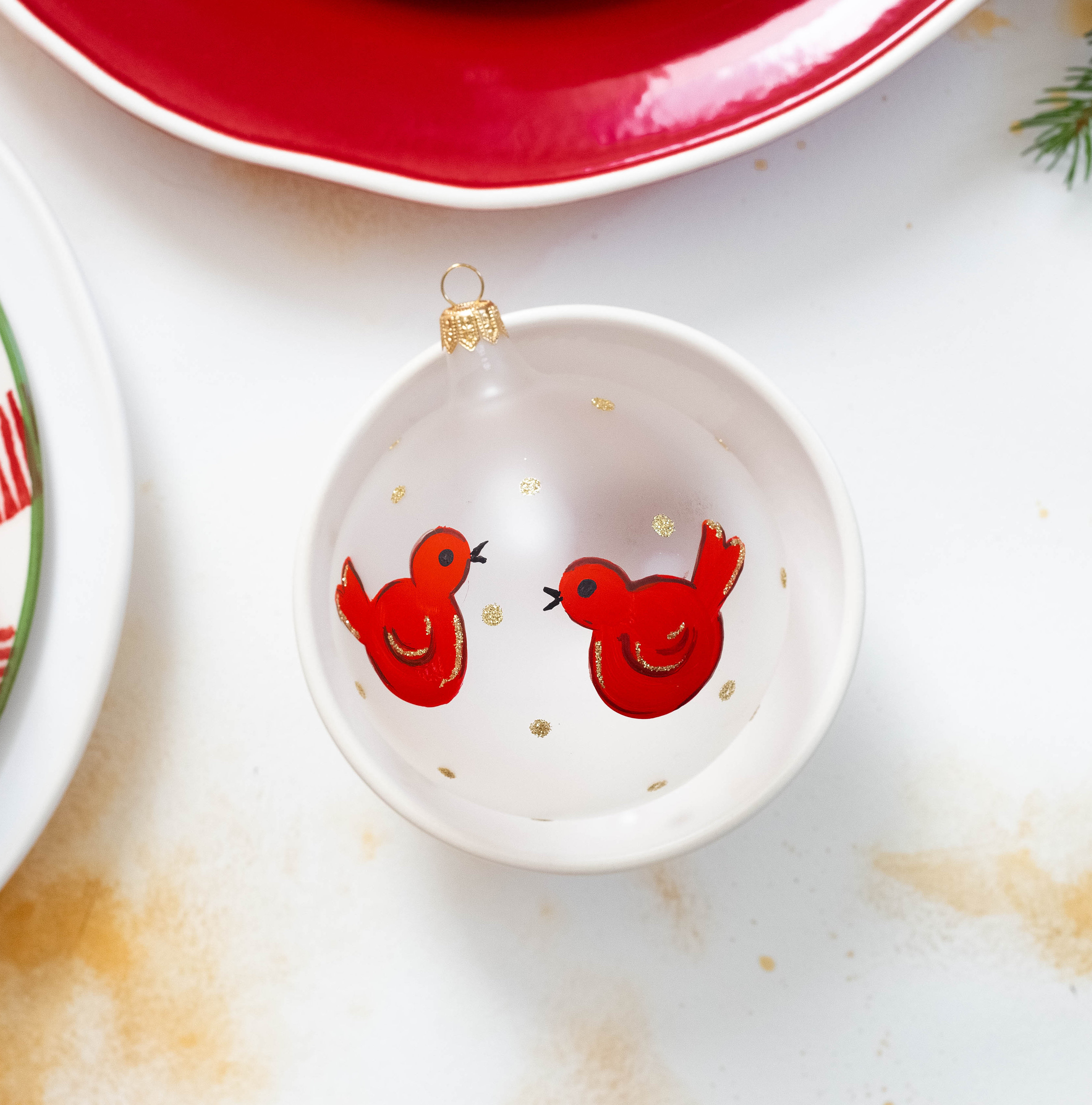 VIETRI Red Birds Ornament & Reviews | Wayfair