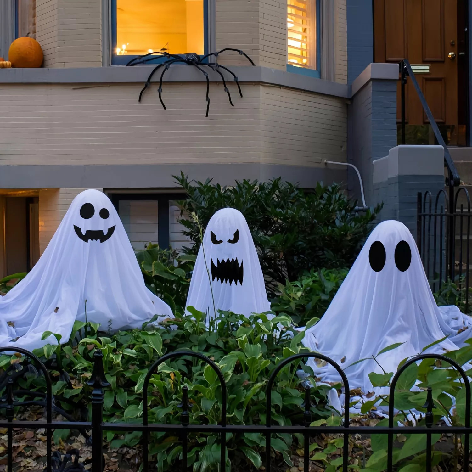 The Holiday Aisle® 2 Pack Halloween Standing Spooky Ghost Porches ...