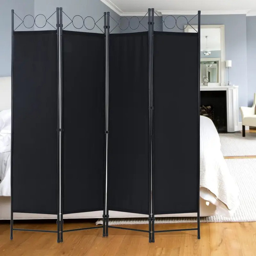 VIKICHER Room Divider, Folding Privacy Screen 4 Panels Portable Wall ...