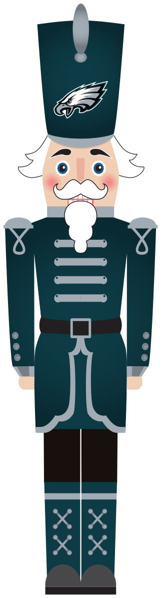 Fan Creations Philadelphia Eagles Nutcracker Leaner | Wayfair