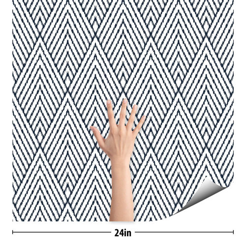 George Oliver Fannye Peel & Stick Geometric Panel | Wayfair
