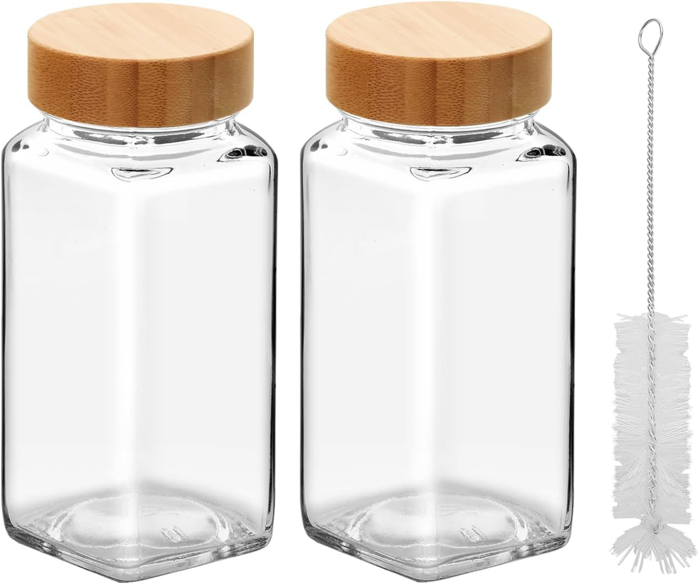 Mint Pantry 2Pcs 4Oz Glass Spice Jars With Shaker Lids, Spice Jars ...
