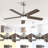 Ebern Designs 42 Inch Ceiling Fan 5 Blades Noiseless Reversible Dc ...