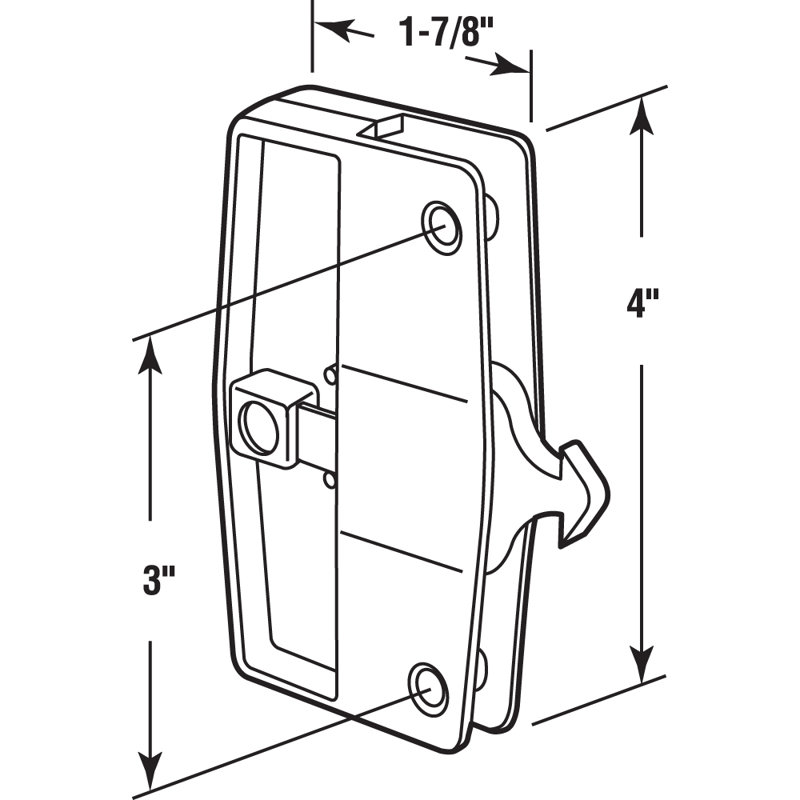 Prime-Line Black Plastic, Sliding Screen Door Latch (Single Pack) | Wayfair