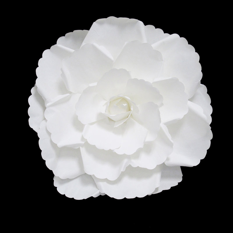 The Holiday Aisle® Rose Gardenia Paper Flower Wall Decor & Reviews ...