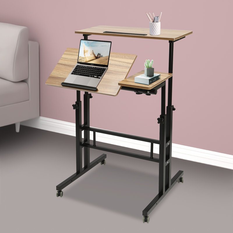 17 Stories Standing Desk Adjustable Laptop Desk | Wayfair