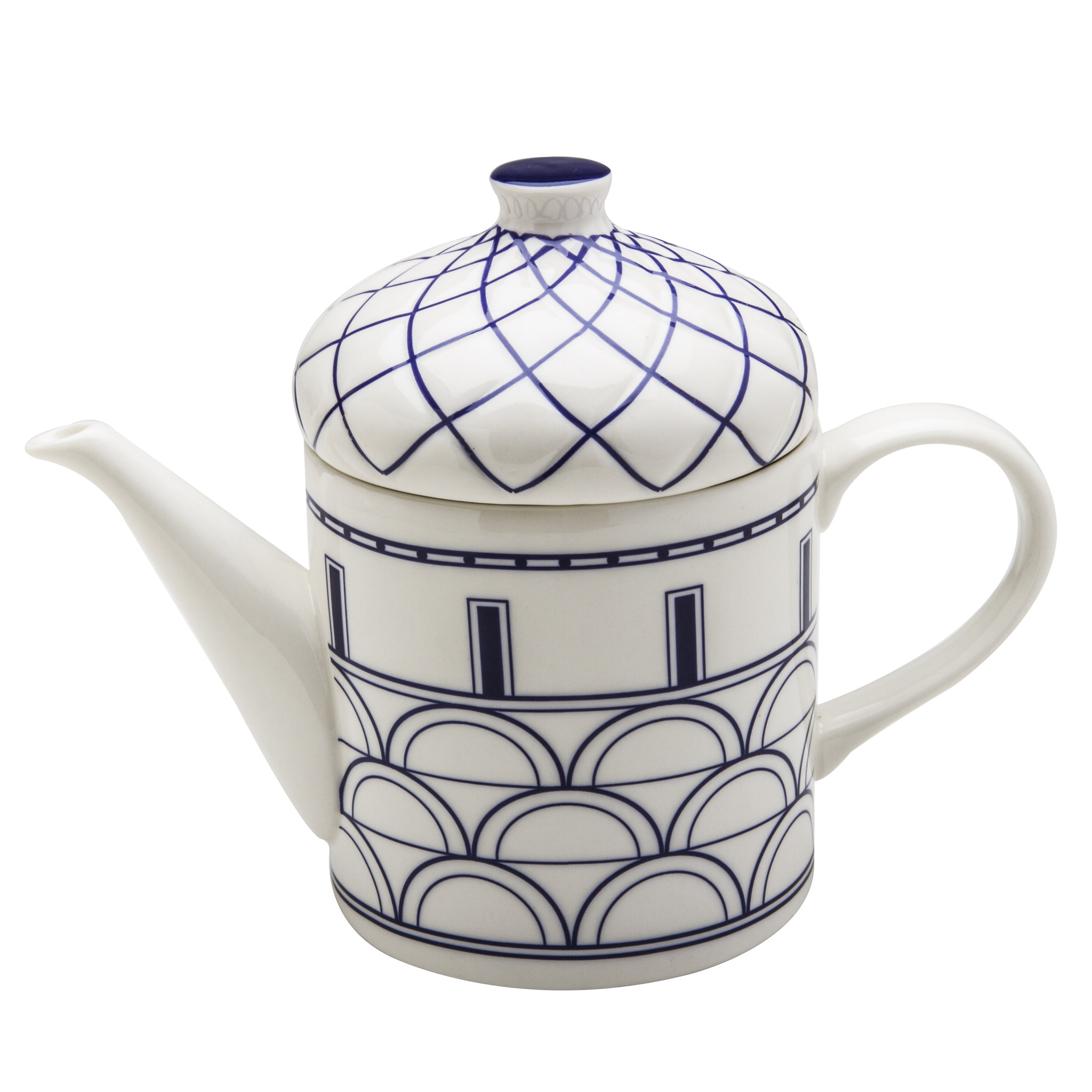 Coastline Imports Grace's Tea Ware 24oz. Geometric Teapot - Wayfair Canada
