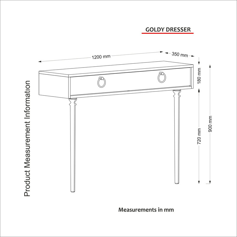 East Urban Home Addisin Dressing Table | Wayfair