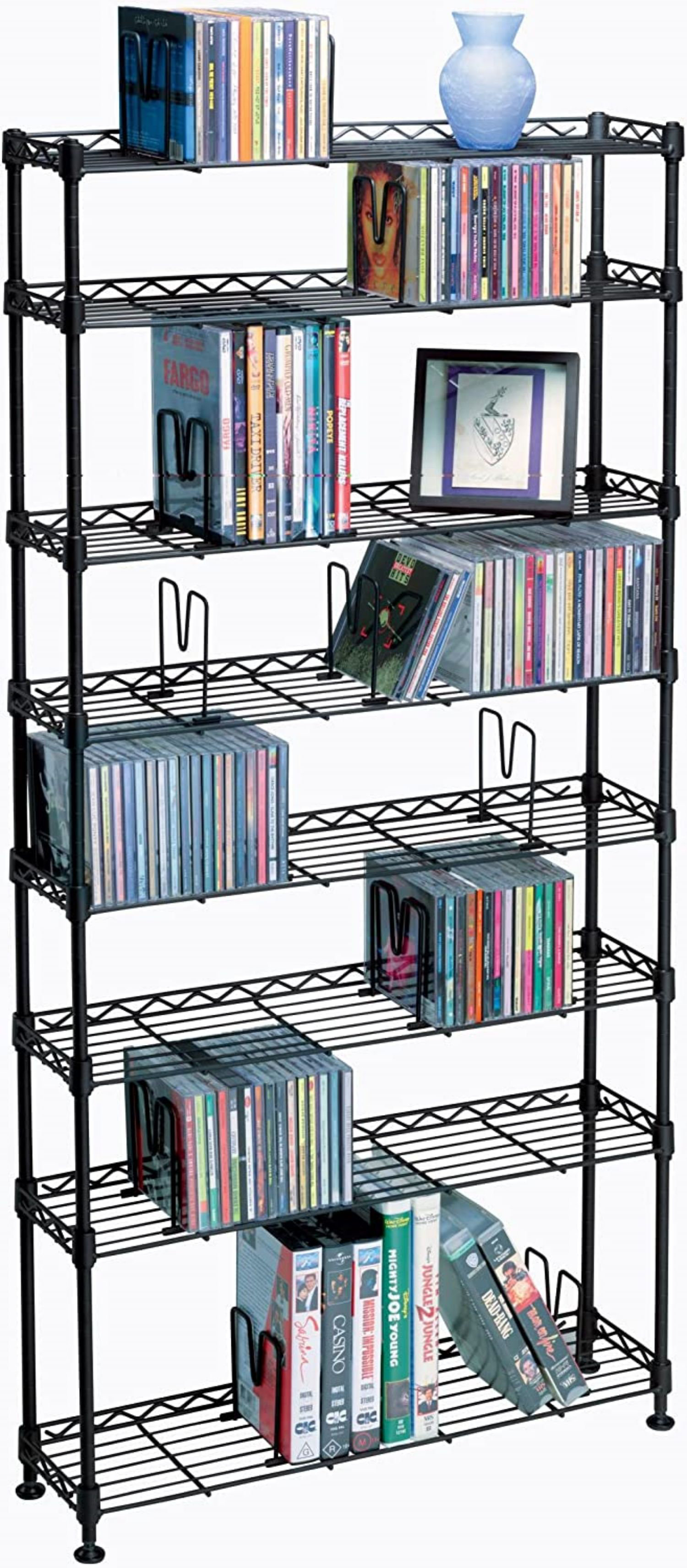 Rebrilliant Steel Multimedia Wire Rack Media Storage | Wayfair